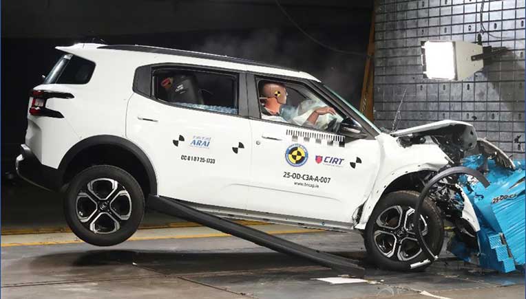 Citroen Aircross gets 5-star Bharat Ncap rating for adult protection